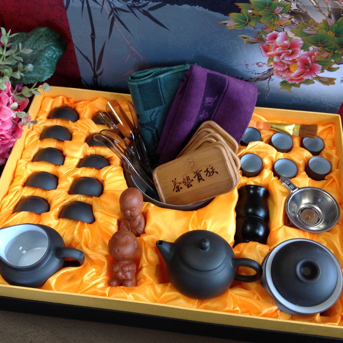 Yixing Tea Set full Set fancy 118 - Etsy