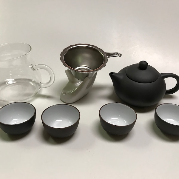 Black Tea Set - Etsy