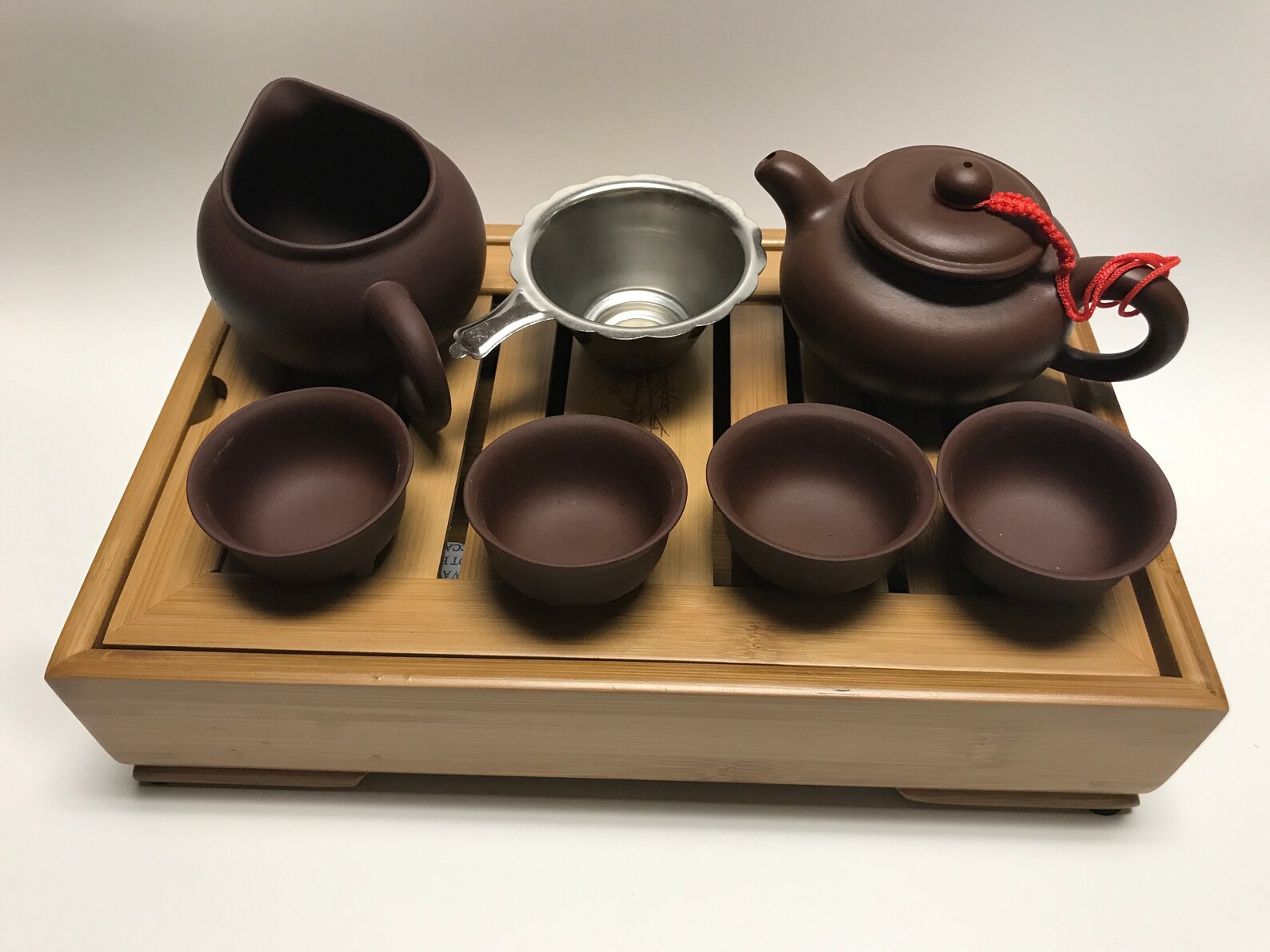 Yixing Tea Set 10pcs With Small Size Bamboo Tea Tray 10x8x3tea - Etsy