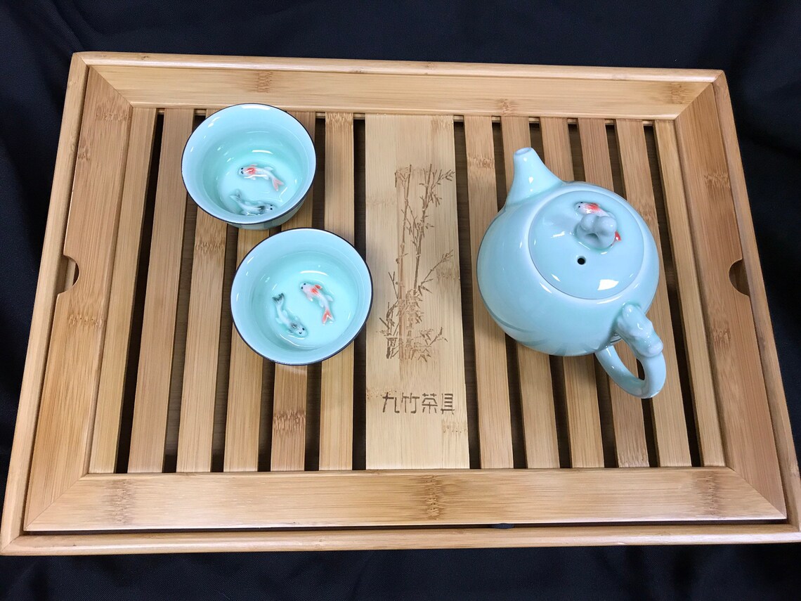 Bamboo Tea Tray Large Size 15.8x11x2.8inch Only Sale Tea Tray - Etsy