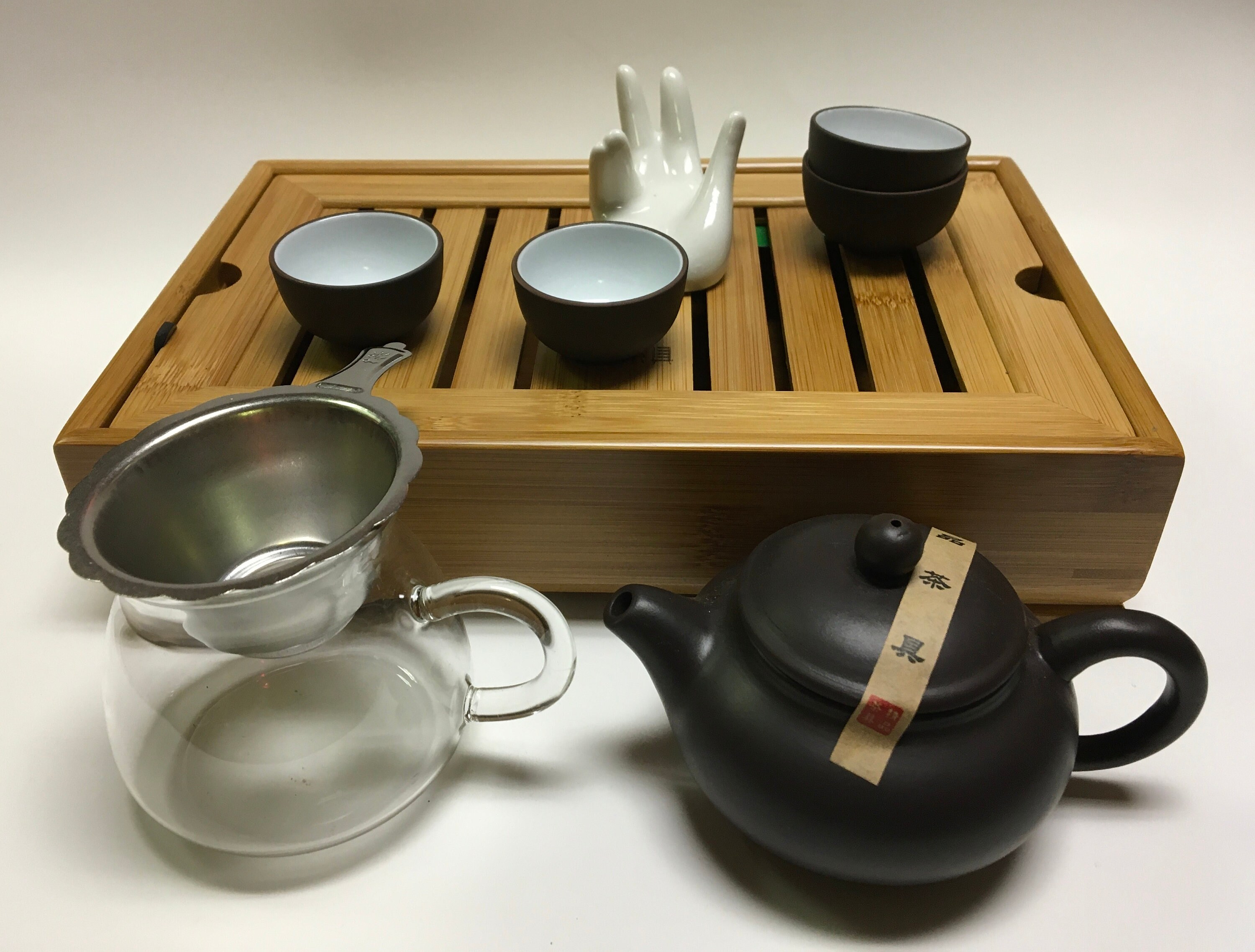 Yixing Tea Set 10pcs with small size bamboo tea tray 10x8x3tea | Etsy