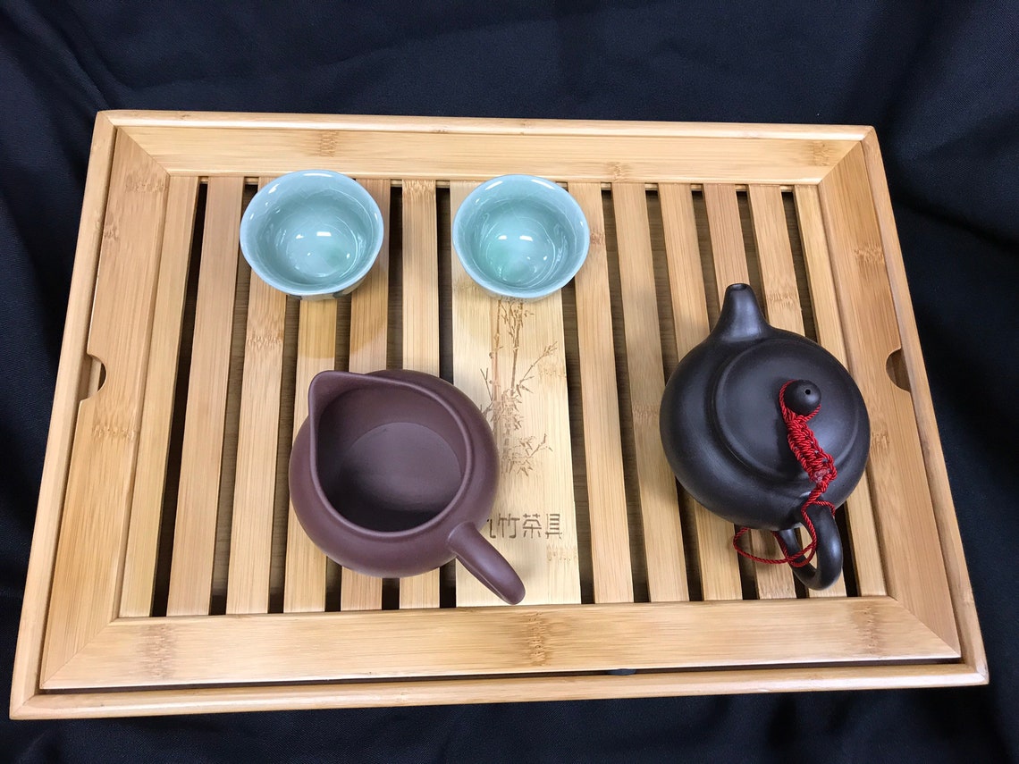 Bamboo Tea Tray Large Size 15.8x11x2.8inch Only Sale Tea Tray - Etsy