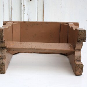 Old Rustic Painted Wooden Milking Step Stool, Vintage Painted Stool ...