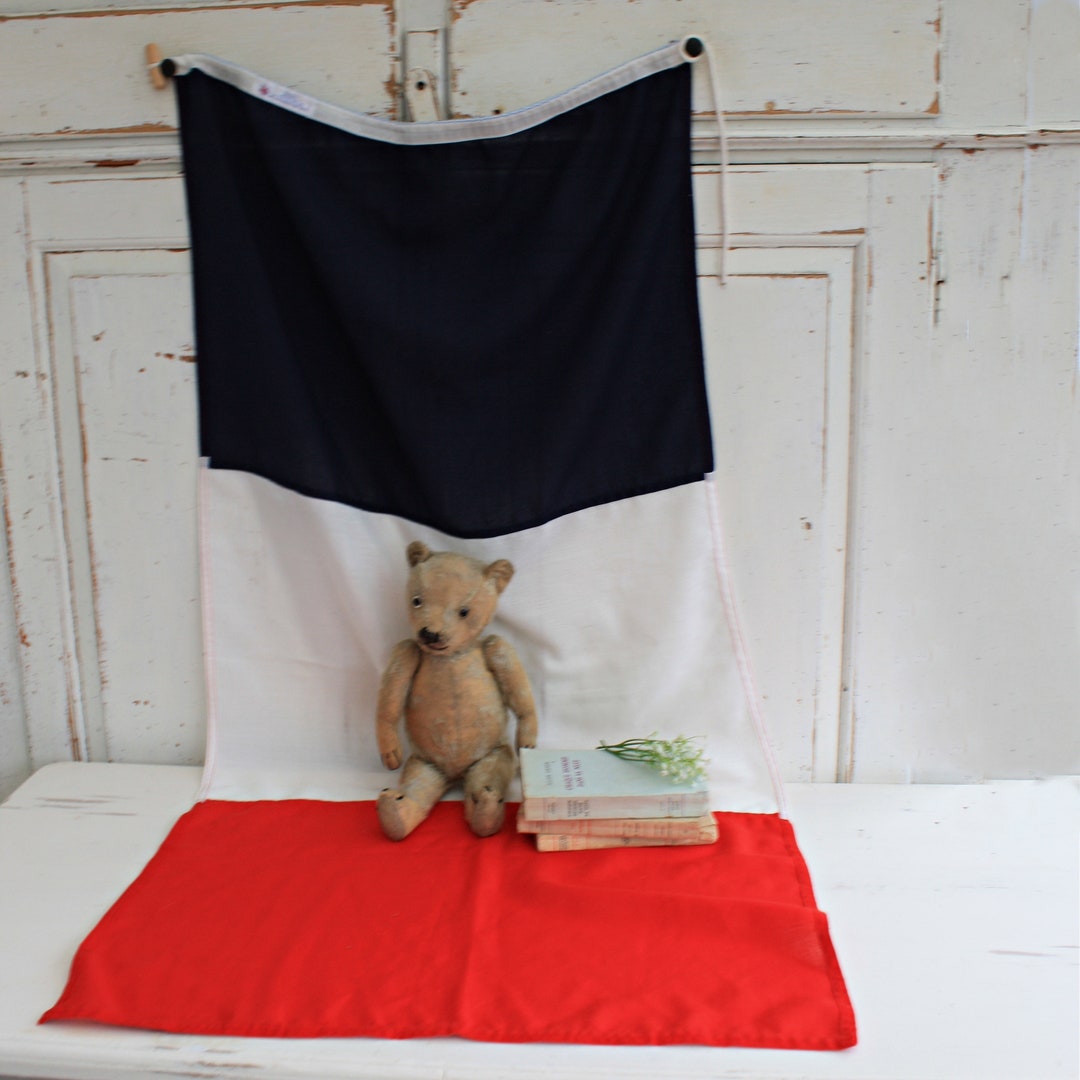 Large 70's French Flag Vintage Nostalgic Decor - Etsy