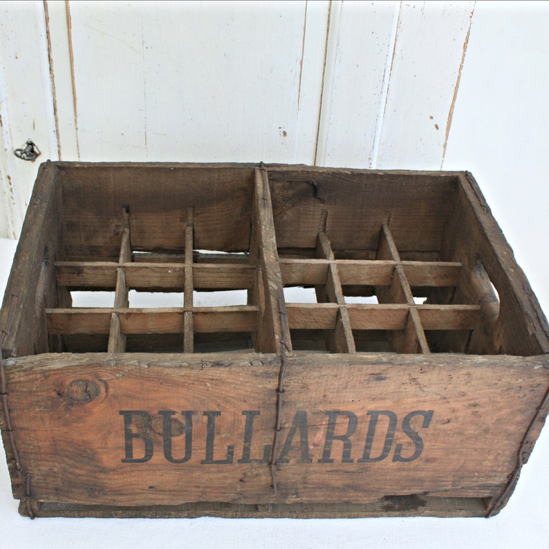 Original Old Wooden English Beer Crate Rustic Advertising | Etsy
