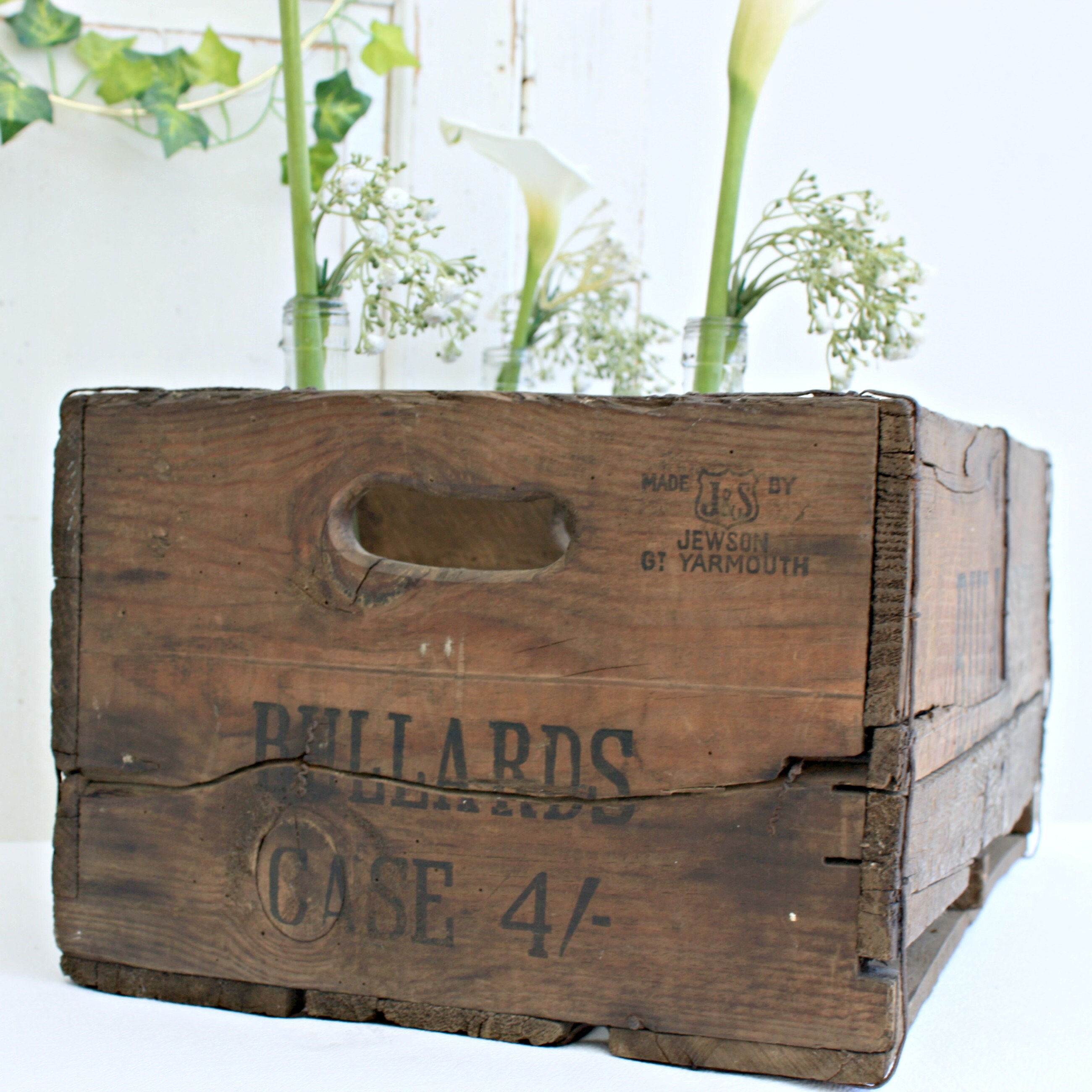 Original Old Wooden English Beer Crate Rustic Advertising - Etsy UK