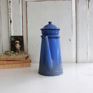 Blue French Enamel Biggin Coffee Pot With Original Filters - Etsy