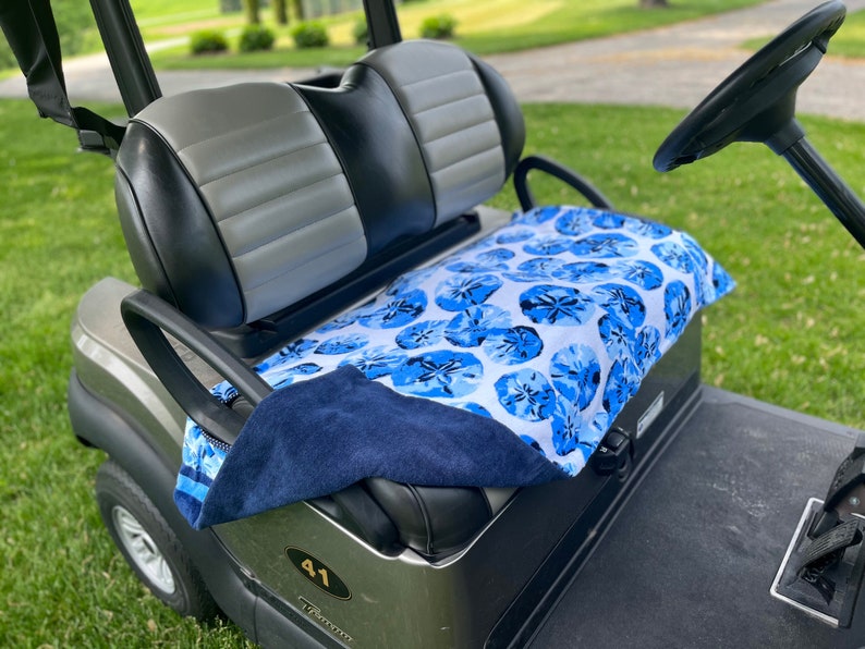 Blue Shells Terry Golf Cart Seat Cover - Etsy