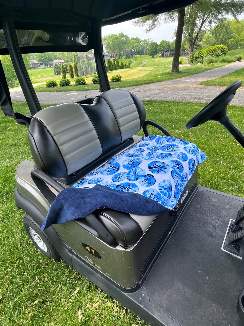 Blue Shells Terry Golf Cart Seat Cover | Etsy