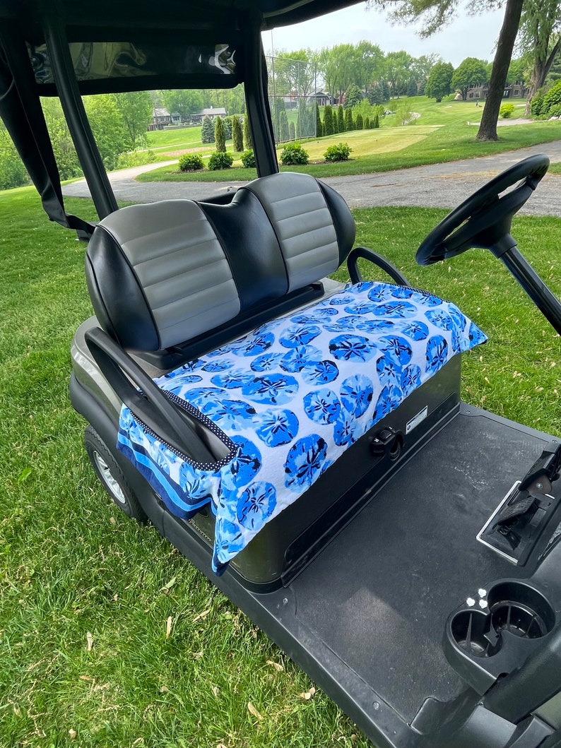 Blue Shells Terry Golf Cart Seat Cover | Etsy