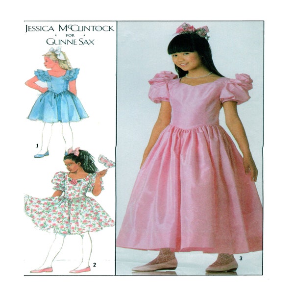 Puff Sleeve Child Dress Pattern - Etsy