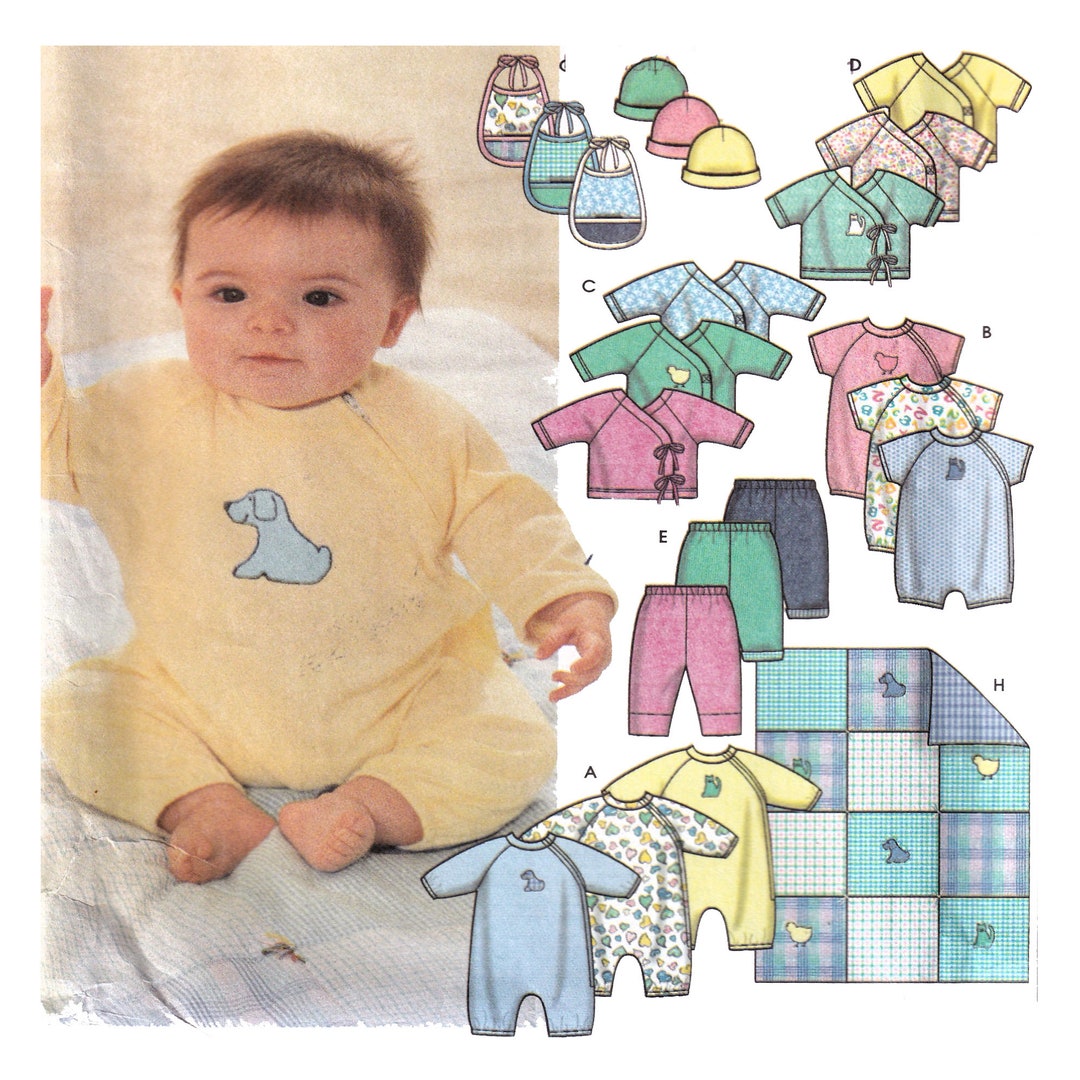 Simplicity 9782, Baby Clothes Sewing Pattern, All Size Pattern (7 Lbs ...