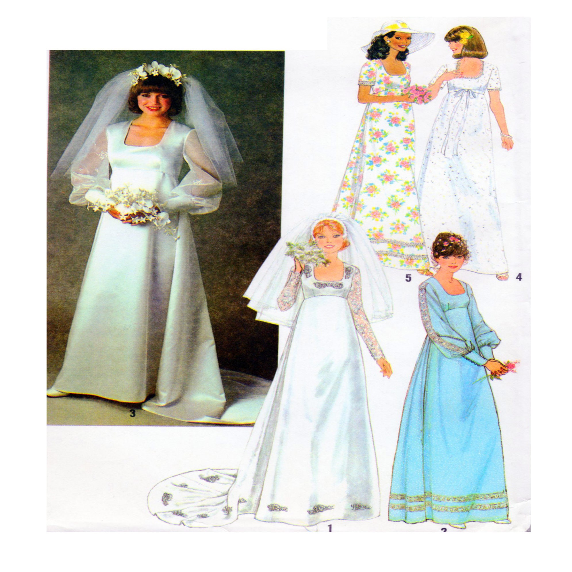 Simple Wedding Dress Pattern