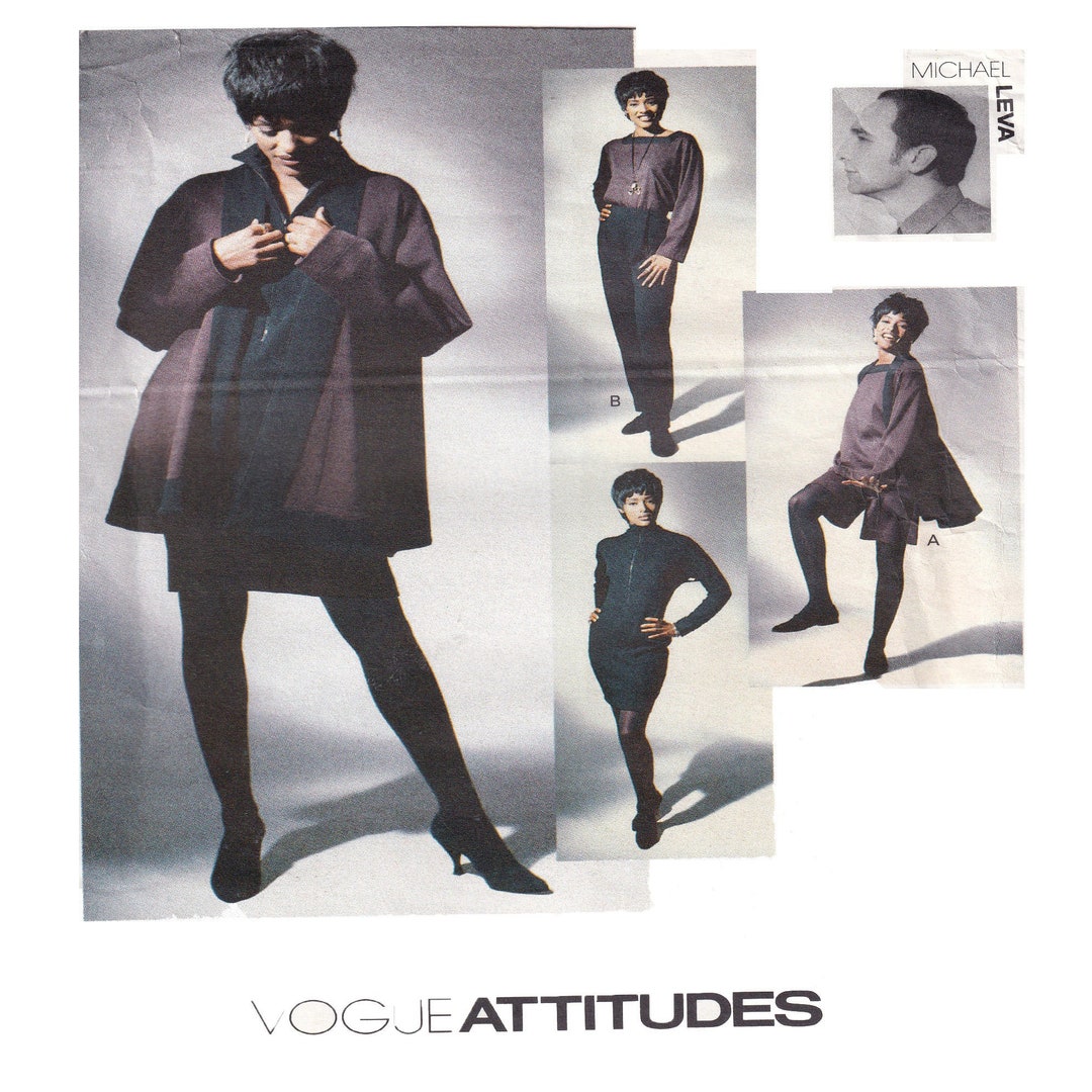 Vogue 2564, MICHAEL LEVA, Easy Designer Fashion Sewing Pattern, Swing ...