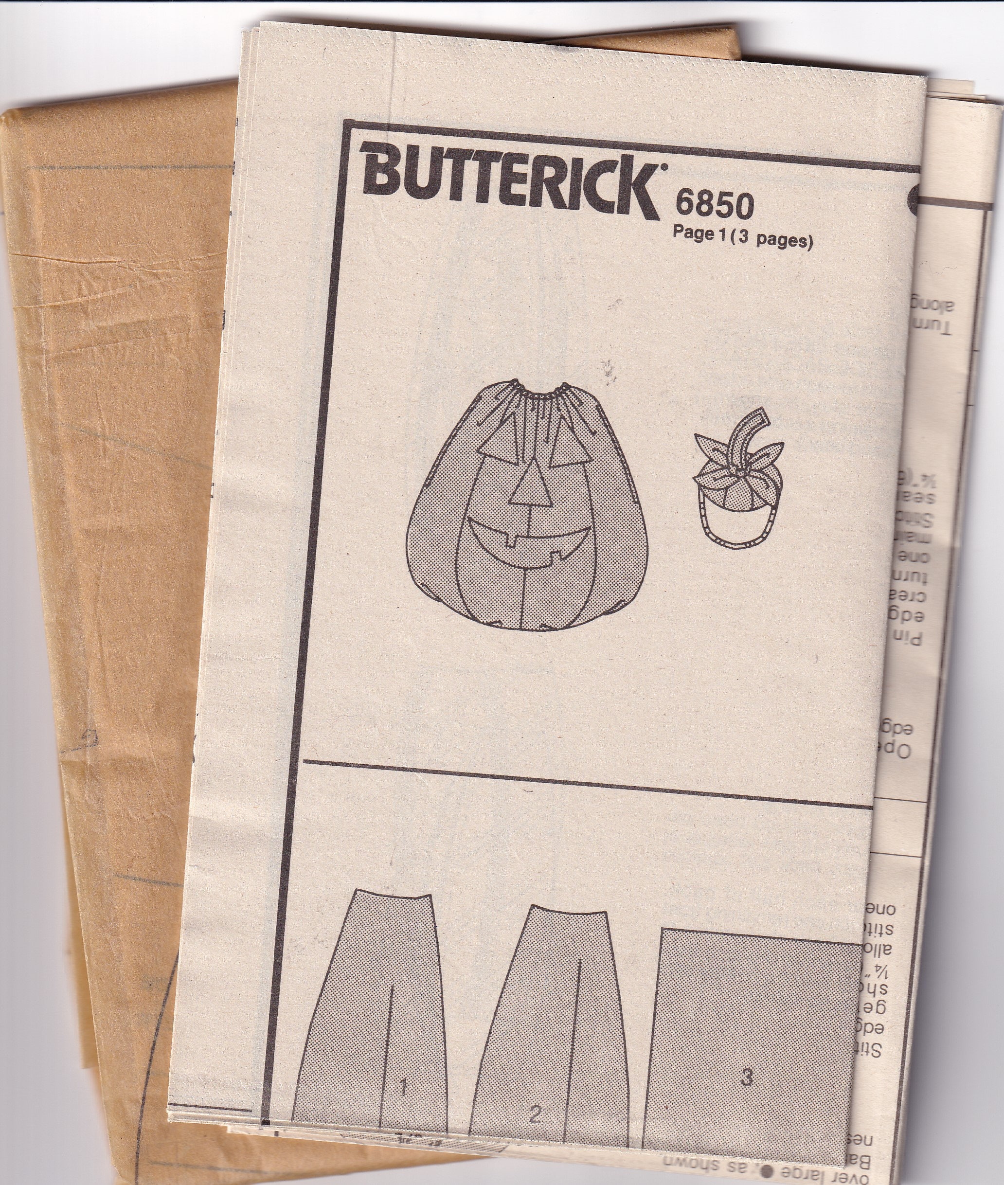 Butterick 6850 Child Halloween Costume Sewing Pattern - Etsy Canada