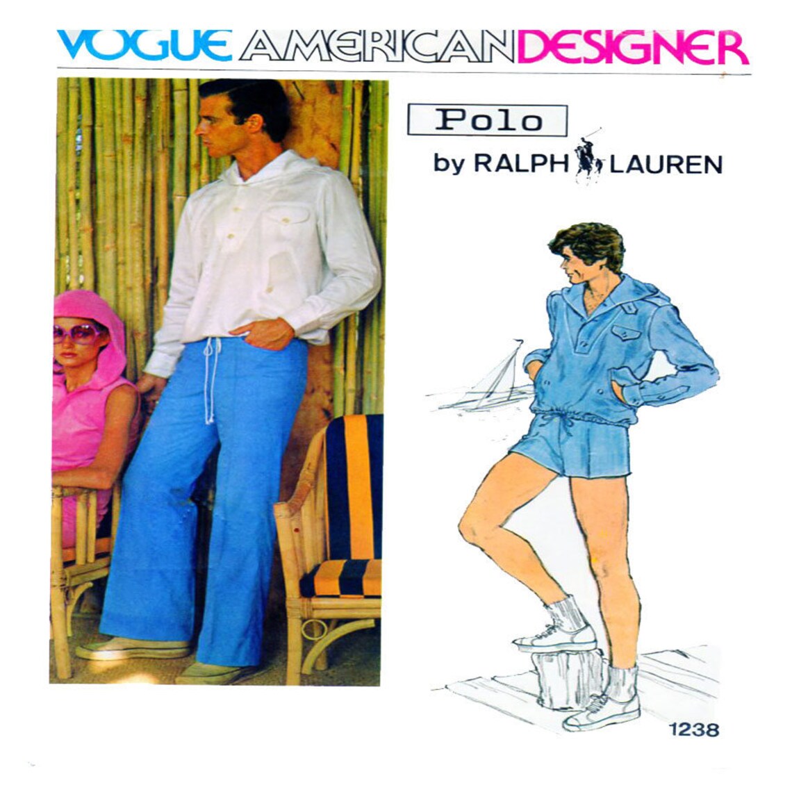 Vogue 1238 Mens Sewing Pattern Ralph Lauren Polo Vogue - Etsy