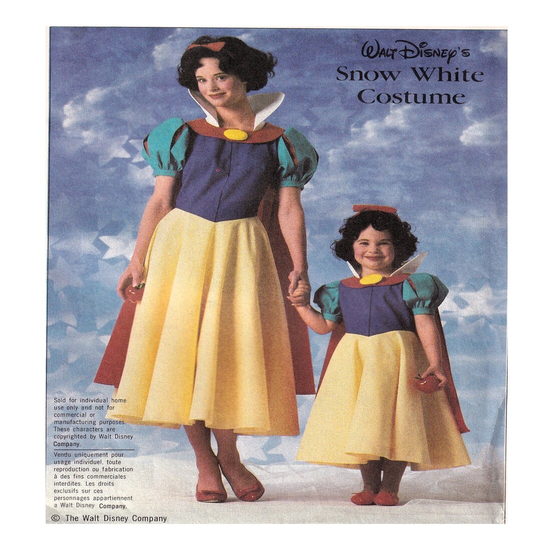Simplicity 7735, Child Snow White, Costume Sewing Pattern, Halloween ...