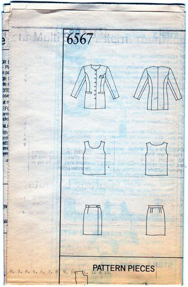 New Look 6567 Women Suit Pattern Button Front Jacket - Etsy