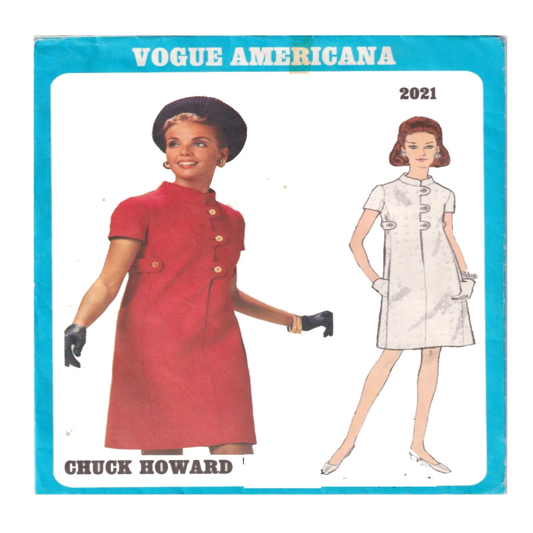 Vogue 2021, Chuck Howard, Vogue Americana Women Sewing Pattern, 60s ...
