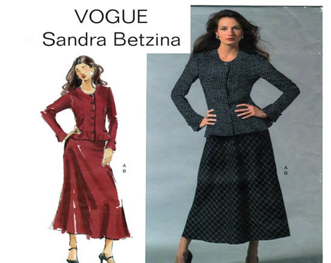 SANDRA BETZINA, Vogue 2911, Semi Fitted, Two Piece Dress, Peplum ...