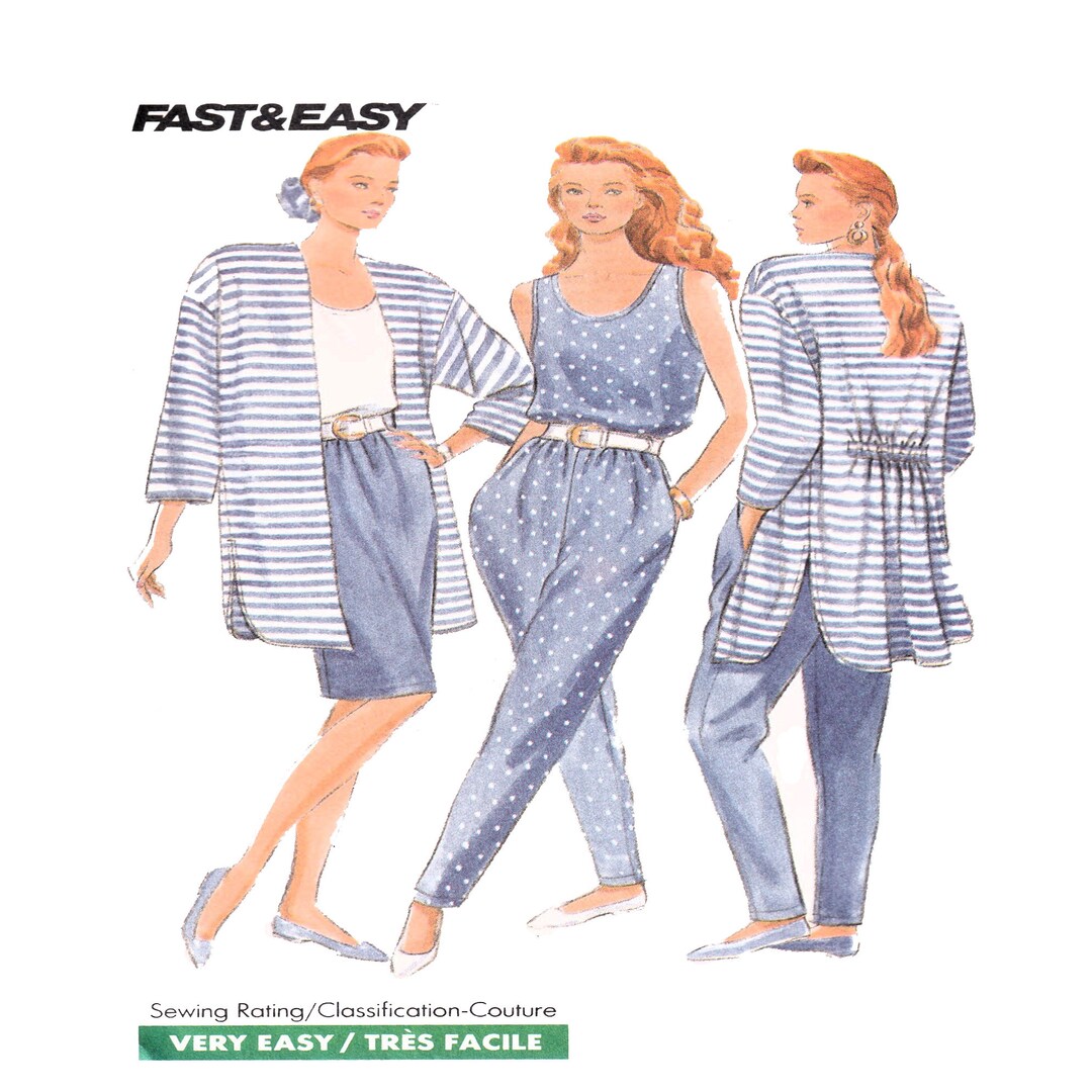 Butterick 3158 , Women 4 Piece Summer Casual Coordinates Sewing Pattern ...