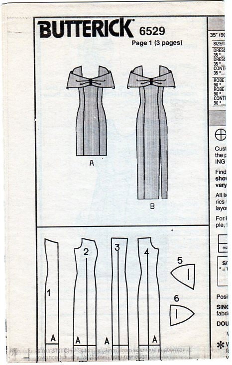 Designer Evening Gown JESSICA HOWARD Butterick 6529 Sheath - Etsy