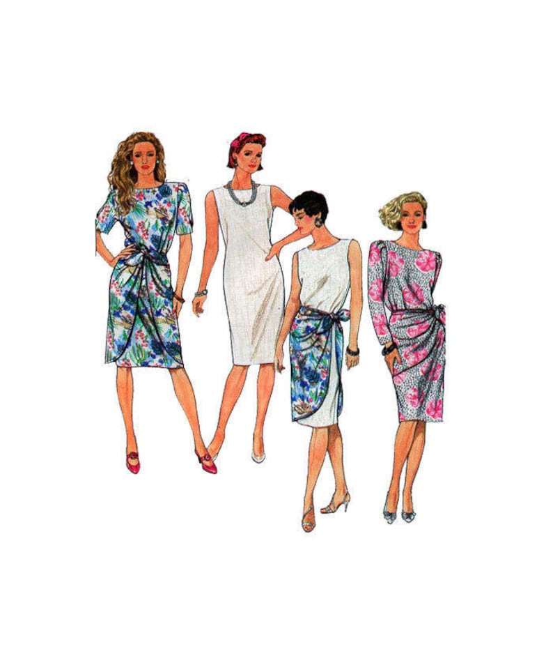 Simplicity 9702, Women, Shift Dress, Tunic Dress, Boat Neckline, Short ...