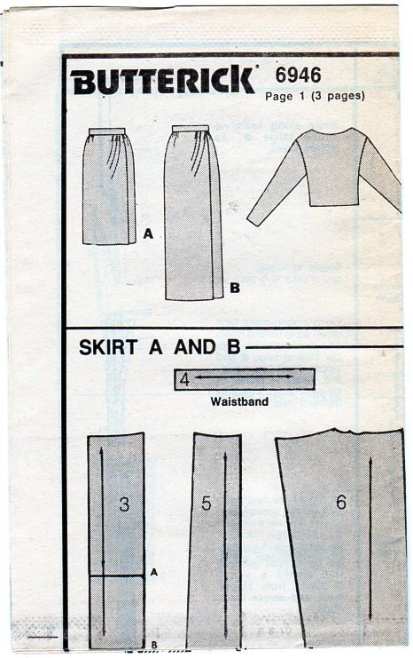 Butterick 6946, Women, 2 Piece Dress, Elegant Gown, Sewing Pattern ...