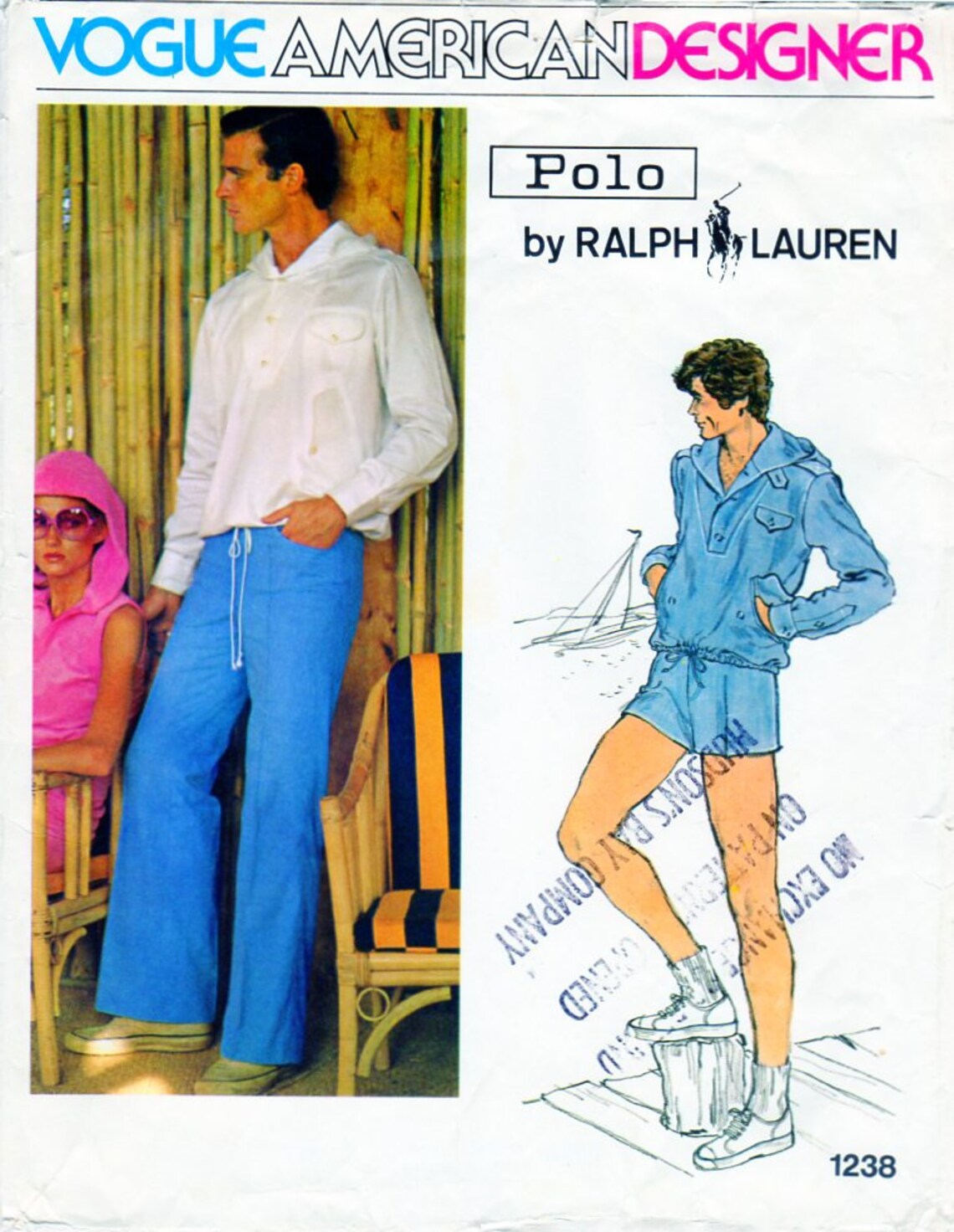 Vogue 1238 Mens Sewing Pattern Ralph Lauren Polo Vogue | Etsy