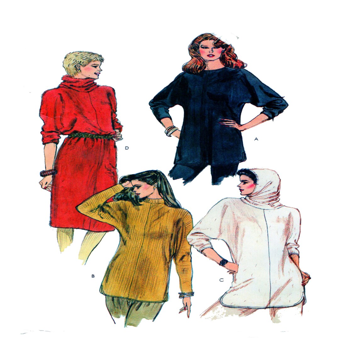 Vogue 8161, Women Sewing Pattern, Tunic Top, Loose Sleeve, High ...
