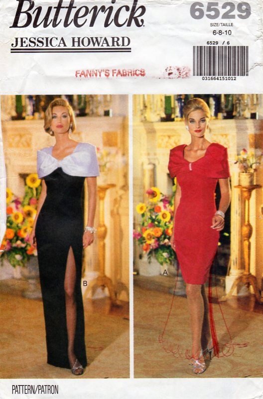 Designer Evening Gown JESSICA HOWARD Butterick 6529 Sheath - Etsy