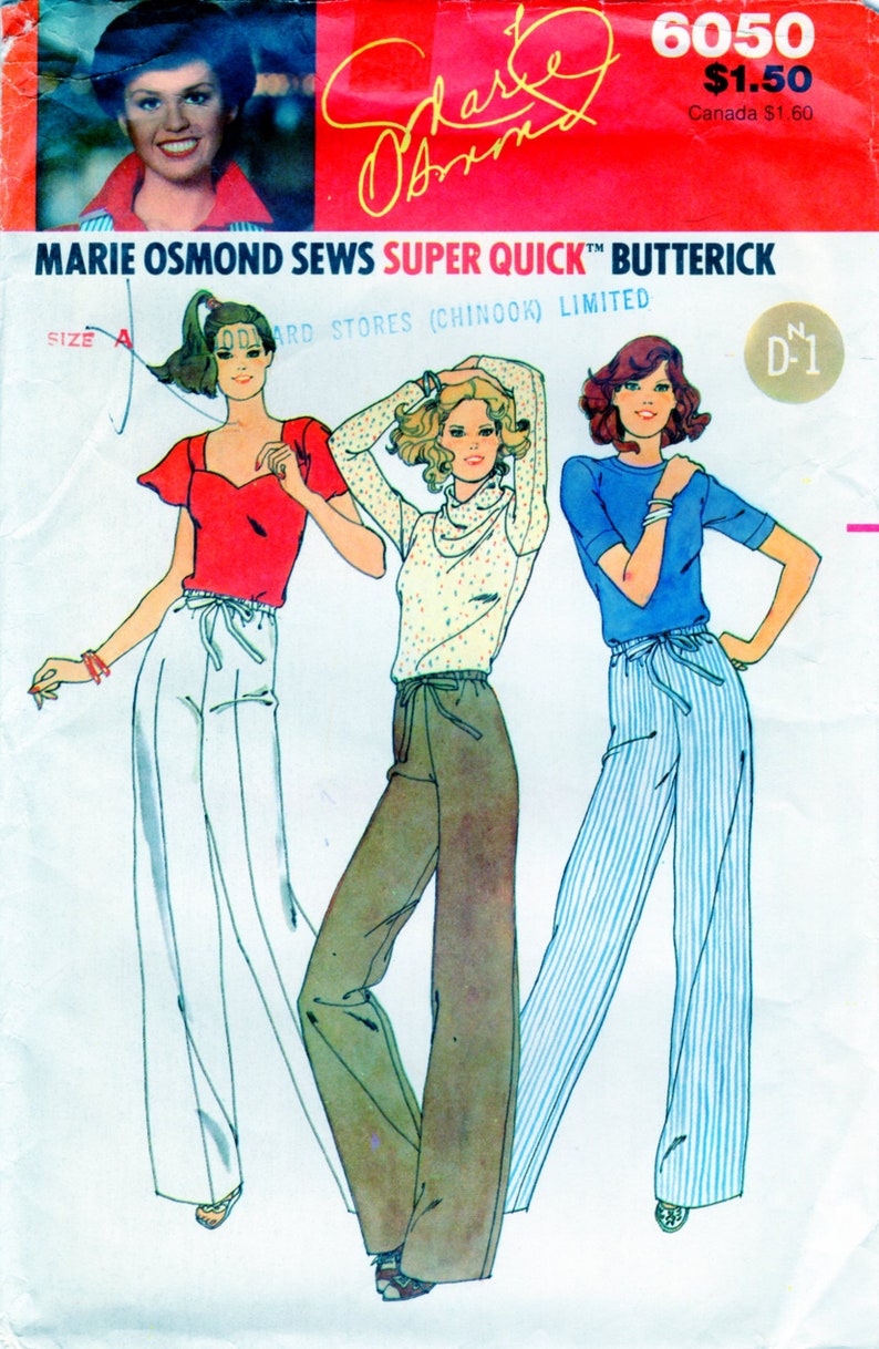 Butterick 6050 Women Pant / Trouser Sewing Pattern | Etsy