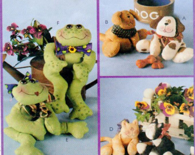 CYNTHIA ROSE, Soft Stuffed, Bean Bag Toy, Sewing Pattern, Mccalls 9114 ...