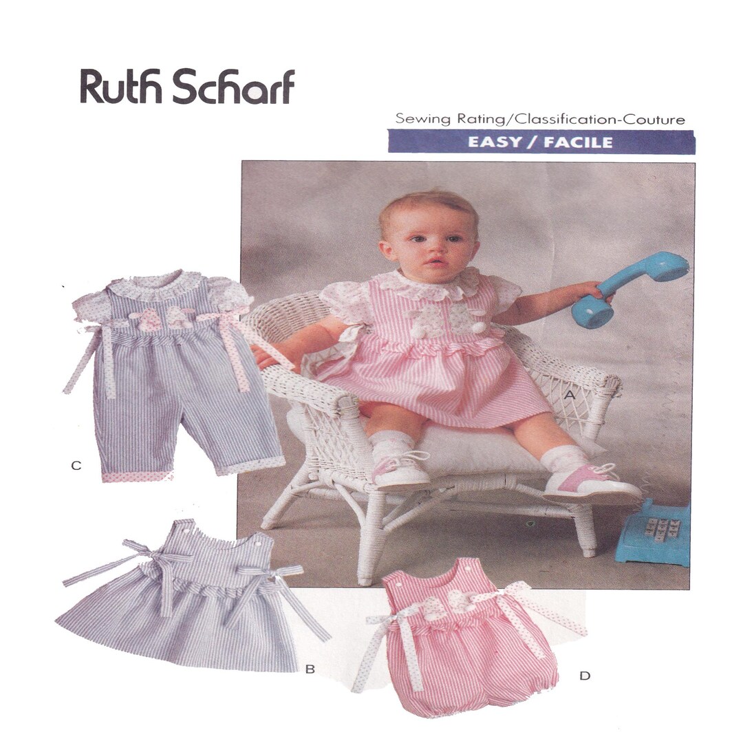 RUTH SCHARF Butterick 3218 Overalls, Romper, Top Snap Crotch Pant, Snap ...