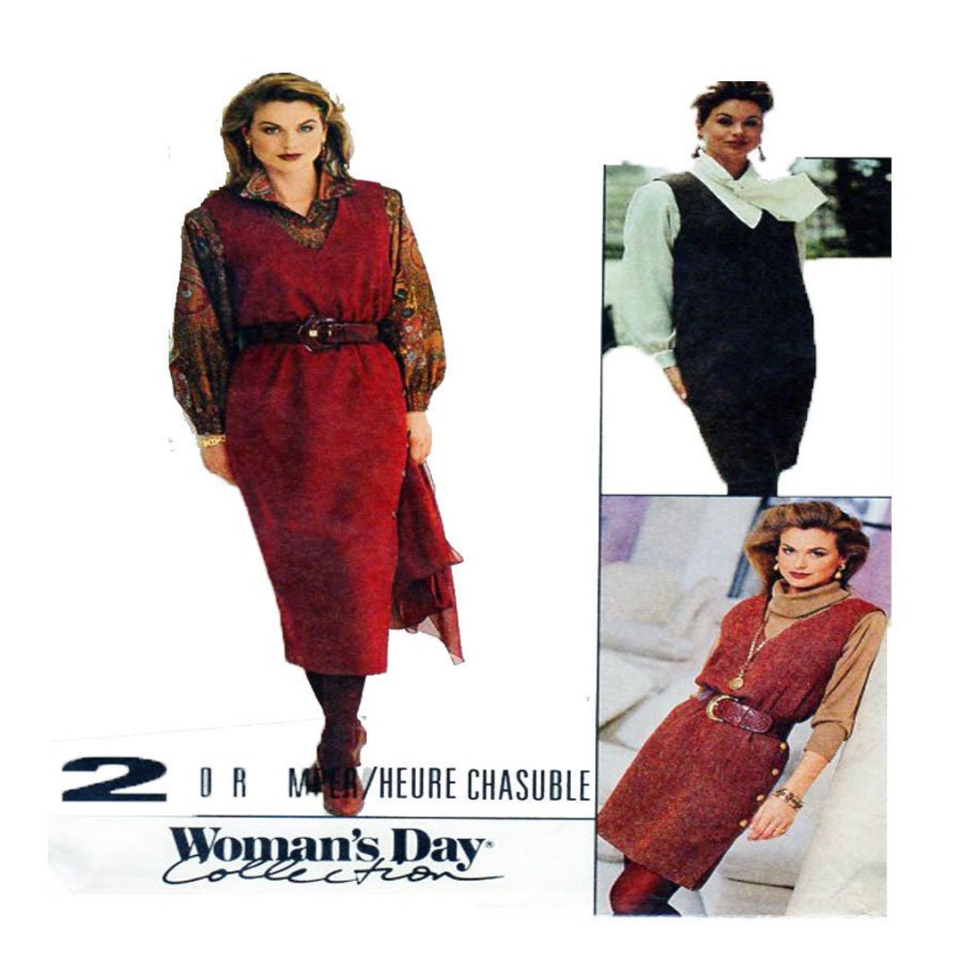 Women Jumper Dress, Sewing Pattern, Mccalls 6730, Women's Day ...
