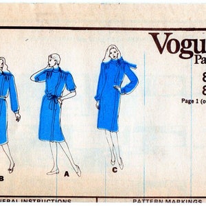 VOGUE 8148, Women Dress, Sewing Pattern, Size 12, Straight Cut, Day ...
