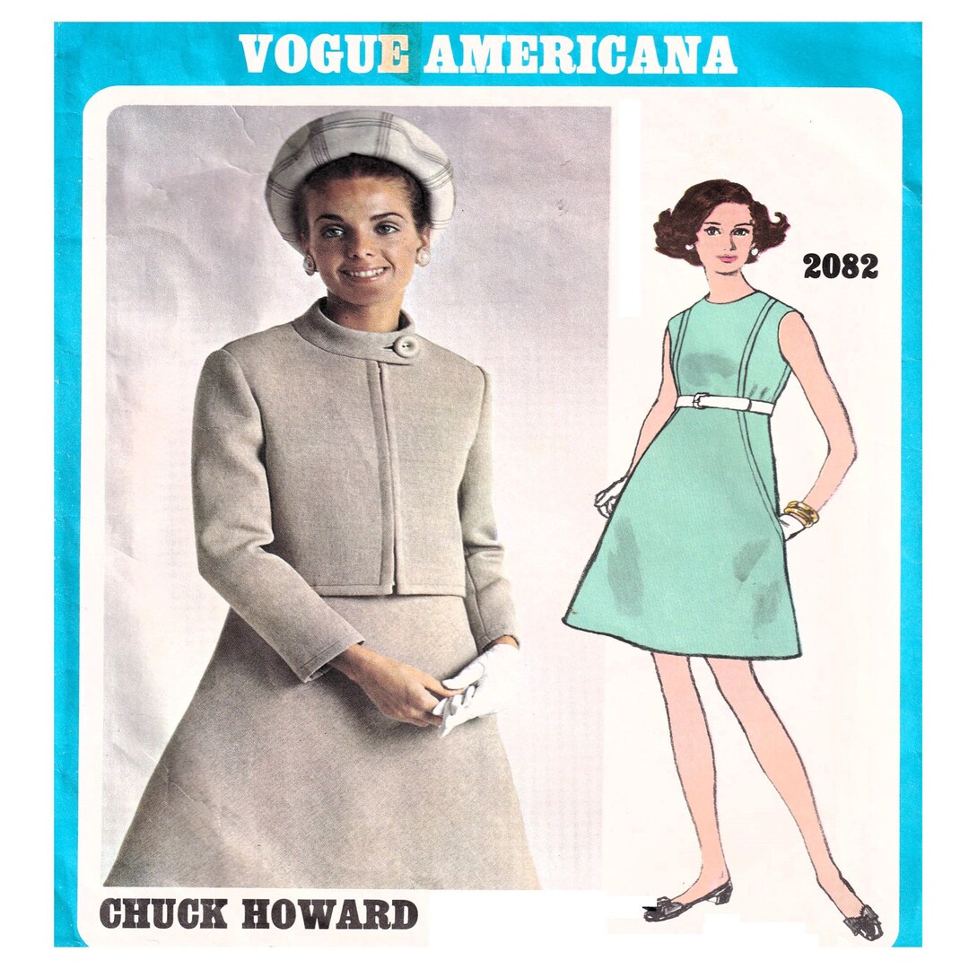 Vogue 2082, Chuck Howard, Vogue Americana Women Sewing Pattern, 60s ...