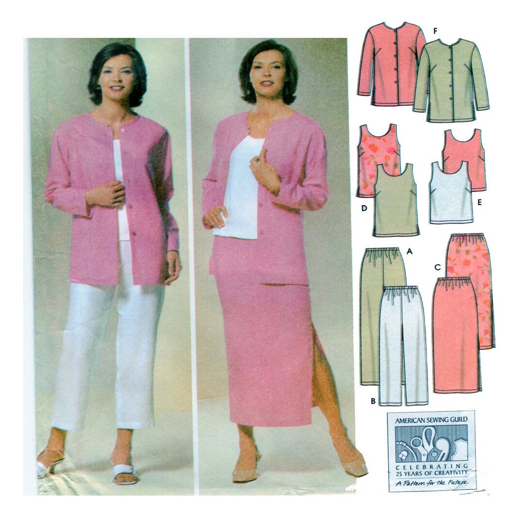 Simplicity 5687 Women Coordinates Pattern, Tunic Top, Long Sleeve ...