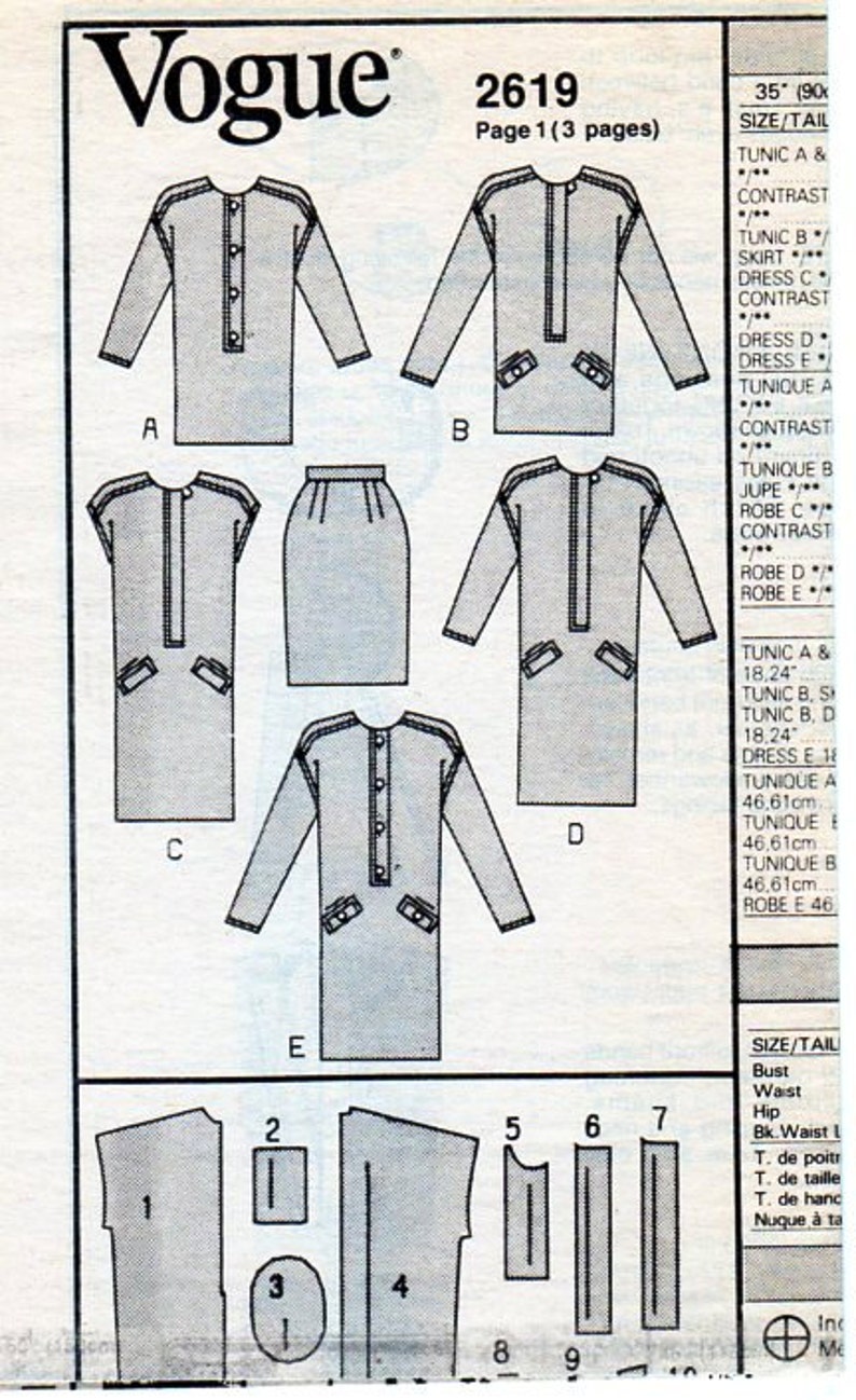 Vogue 2619, Mori Style, Langenlook, Dress Sewing Pattern, Tunic Top ...