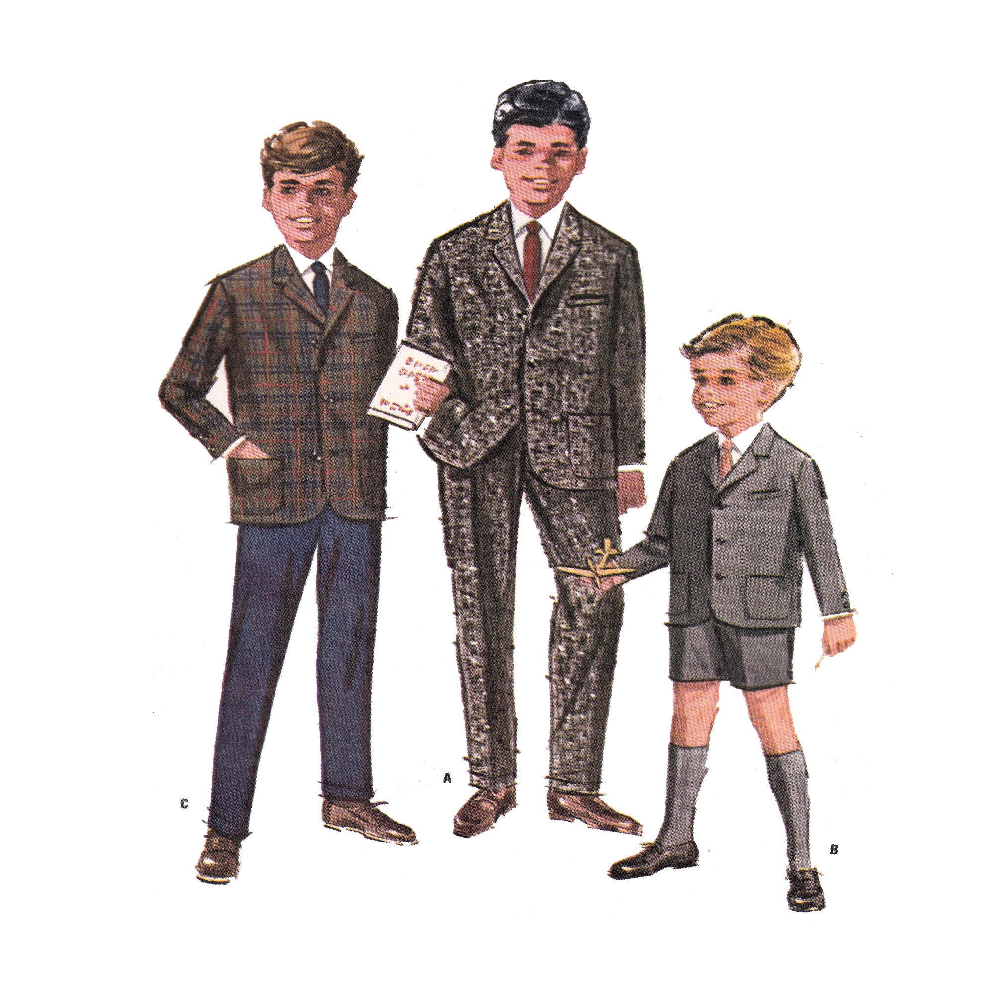 Boys Suit, Sewing Pattern, Mccalls 6546, Button Front Blazer, Suit ...