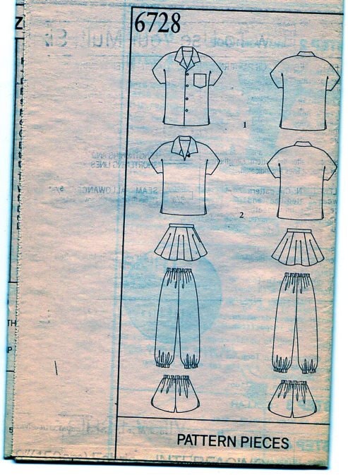 Teen, Sportswear, Sewing Pattern, New Look 6728, Tunic Top, Button ...