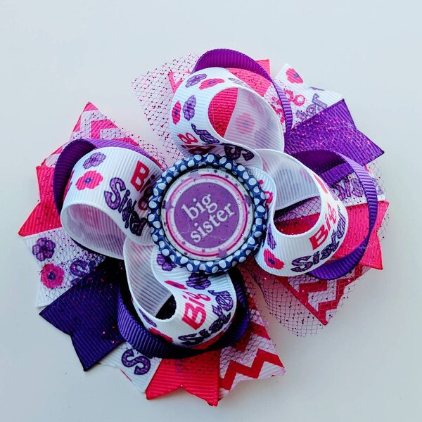 Big Sister Hair Bow - Etsy