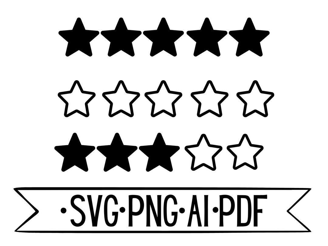 Star Svg, Star Rating Svg, Star Earrings, Ornaments, Star Clipart, Star ...
