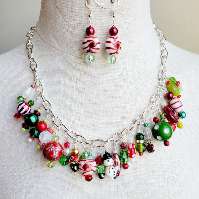 Christmas Necklace - Etsy