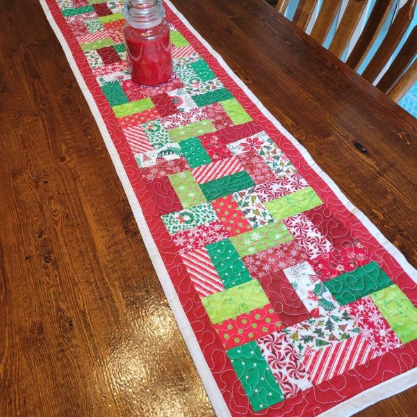 Quilted Christmas Table Runner - Etsy