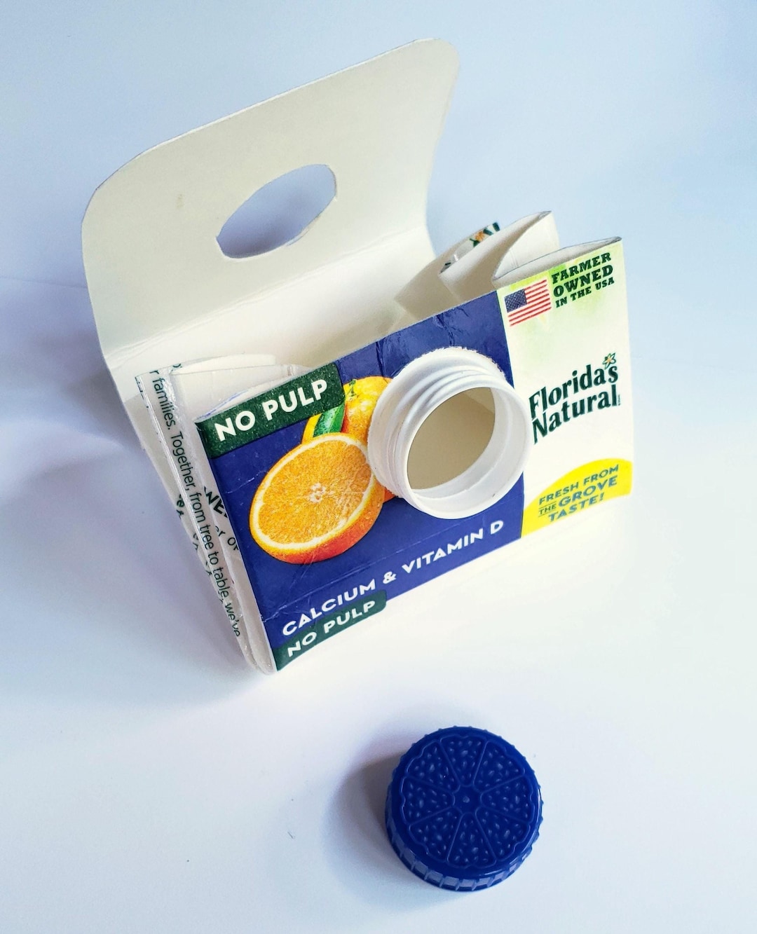 Upcycled Orange Juice Carton Wallet: Recycled Coin Pouch - Etsy