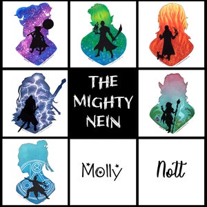 Caleb Widogast Critical Role Sticker: Holographic Vinyl, Watercolor ...