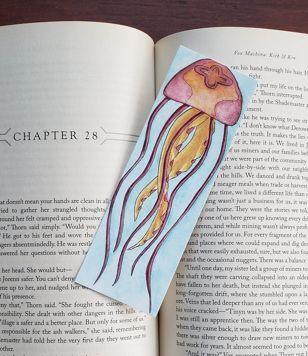 Jellyfish Art Print Bookmark: Ocean Life Watercolor - Etsy UK