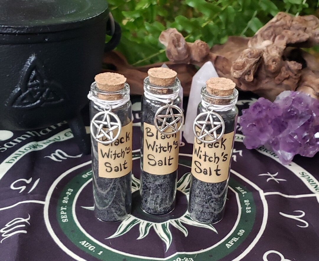 Genuine Black Witch's Salt | Protection Banishing Cleansing | 20ml ...