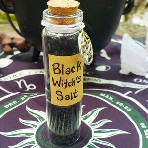 Genuine Black Witch's Salt | Protection Banishing Cleansing | 20ml ...